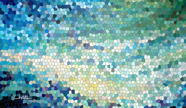 Pale Geometric Reflections | McGaw Graphics