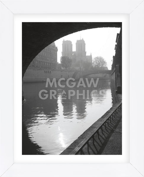 Notre Dame Reflection (Framed) | McGaw Graphics