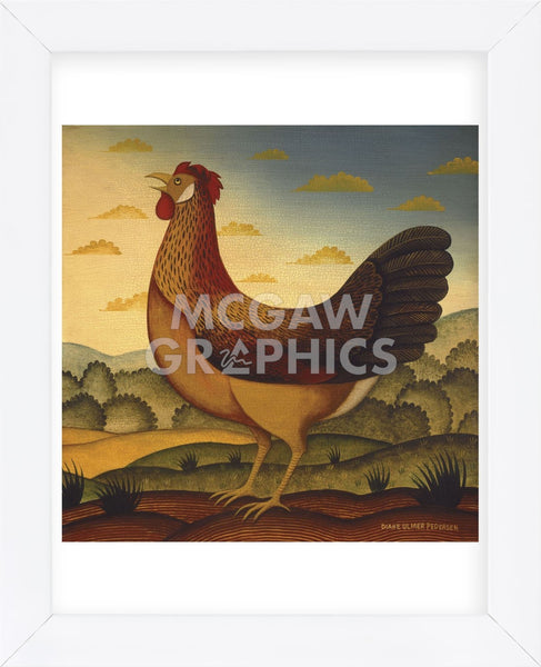 Hen (Framed) | McGaw Graphics