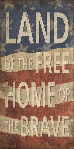 Land of the Free Home of the Brave | McGaw Graphics