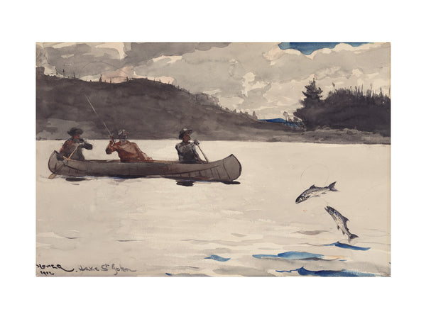 Fishing for Quananiche, Lake St. John, P.Q. Canada, no2, 1902 | McGaw ...
