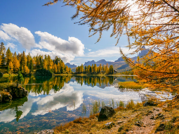 Croda da Lago and Refugio, Dolomites, Italy | McGaw Graphics