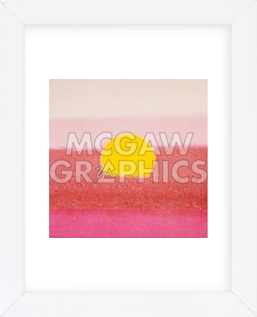 Sunset, 1972 (pink) (Framed) | McGaw Graphics