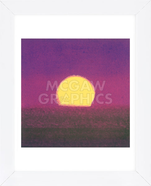 Sunset, 1972 (purple) (Framed) | McGaw Graphics