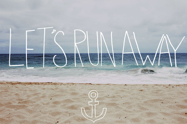 Let’s Run Away: Sandy Beach, Hawaii | McGaw Graphics