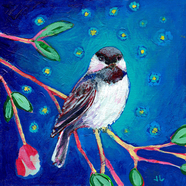 Chickadee at Night | McGaw Graphics