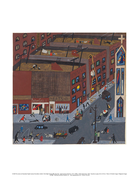 Harlem Street Scene, 1942 | McGaw Graphics