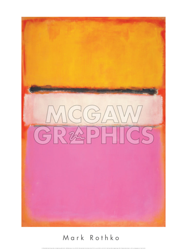 White Center (Yellow, Pink and Lavender on Rose), 1950 | McGaw Graphics