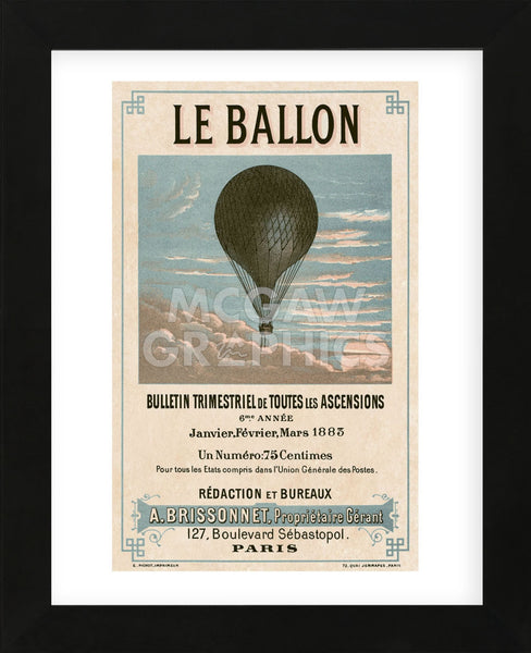 Le Ballon, Paris (Framed) | McGaw Graphics
