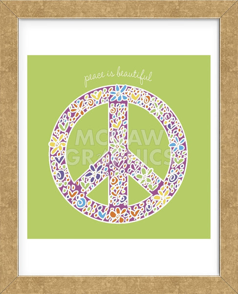 Peace is Beautiful (Framed) | McGaw Graphics