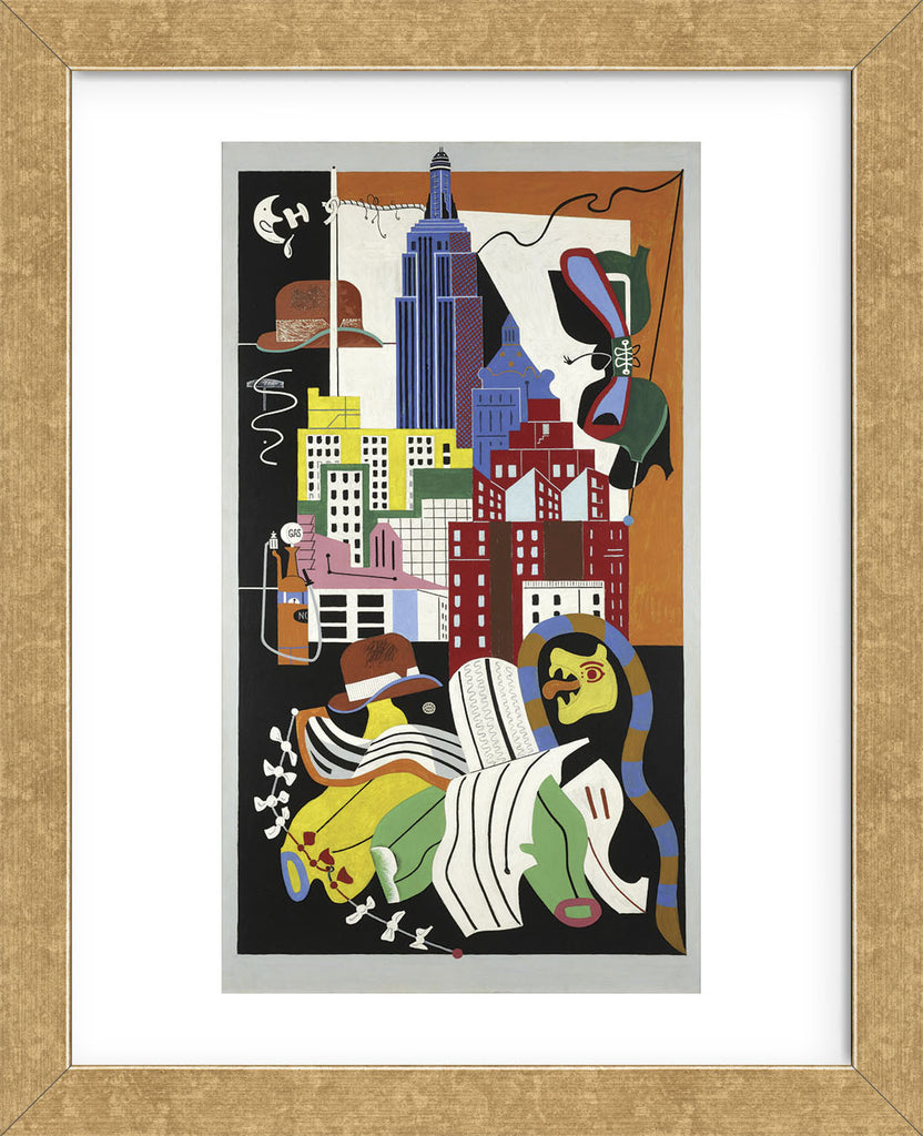 New York Mural, 1932 (Framed) | McGaw Graphics