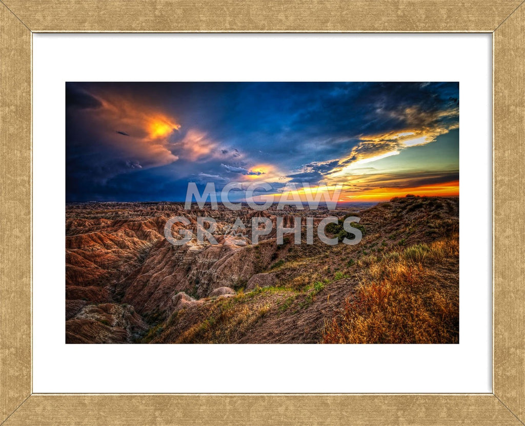 Badlands after Storm #3 (Framed) | McGaw Graphics