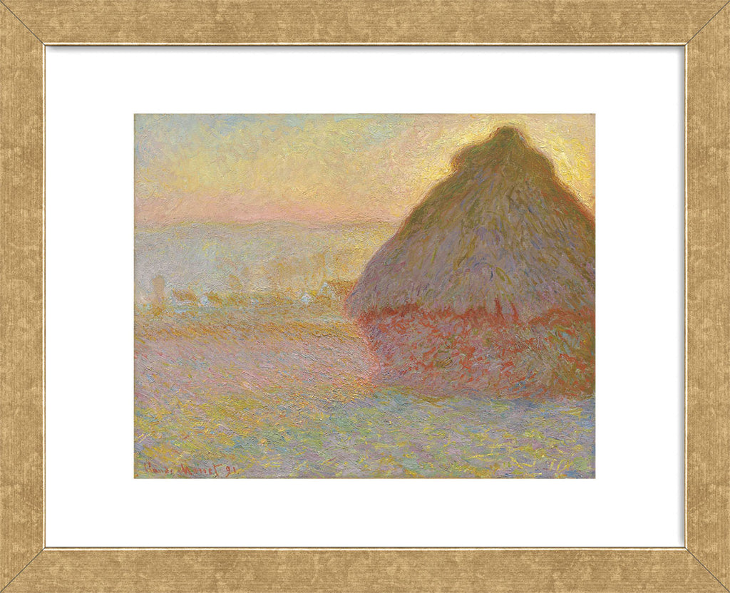 Grainstack (Sunset), 1891 (Framed) | McGaw Graphics