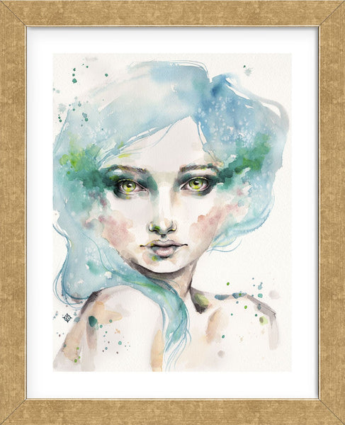 Under the Sea (female portrait) (Framed) | McGaw Graphics