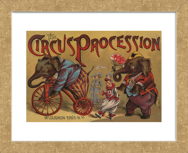 The Circus Procession, 1888 (Framed) | McGaw Graphics
