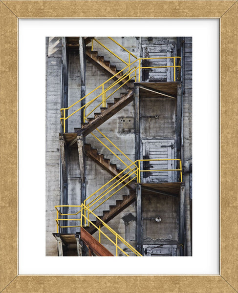 Yellow Railings (Framed) | McGaw Graphics