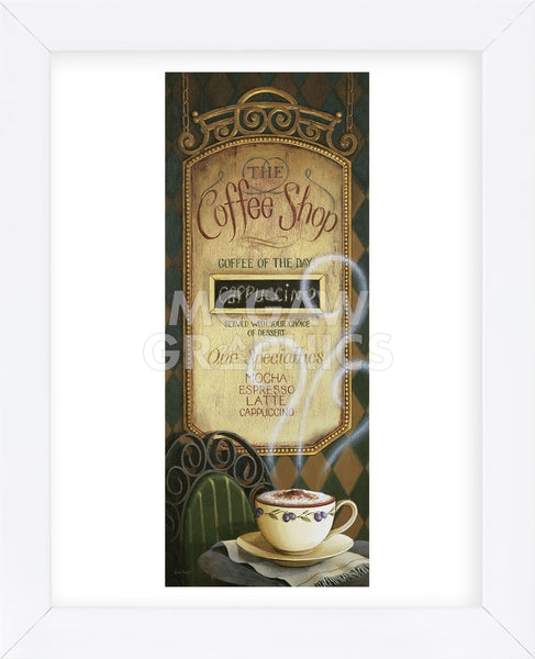 Coffee Shop menu (Framed) | McGaw Graphics