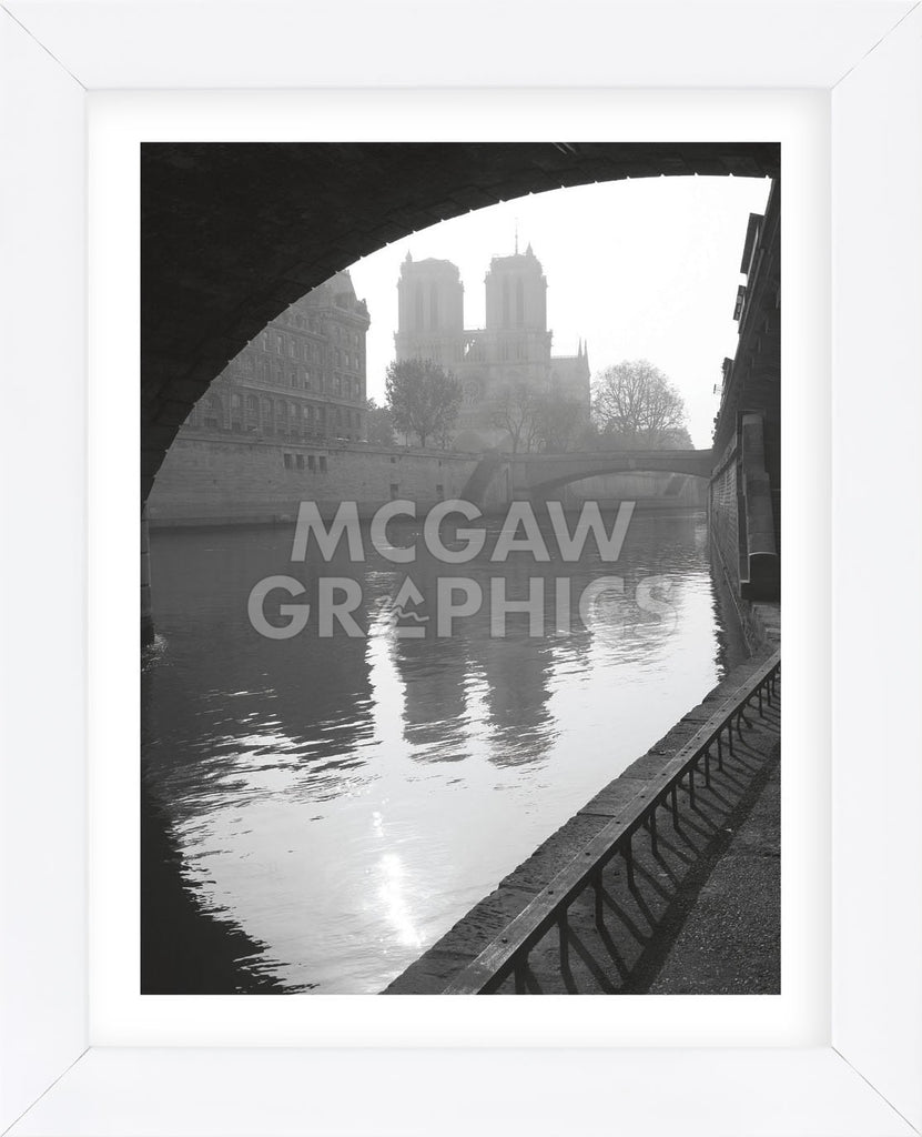 Notre Dame Reflection (Framed) | McGaw Graphics