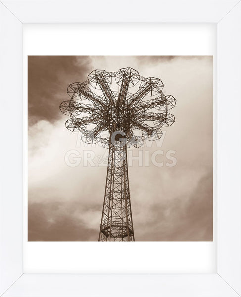 Parachute Jump (Framed) | McGaw Graphics