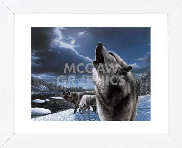 Howling Wolf (Framed) | McGaw Graphics