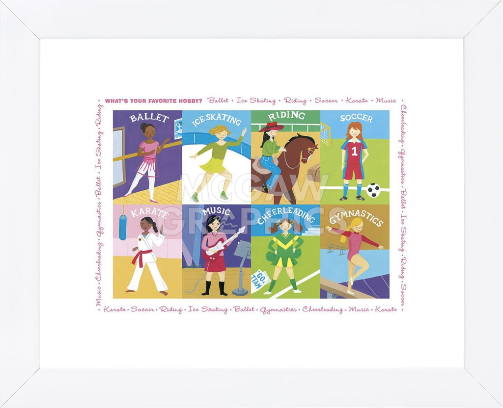 What's Your Favorite Hobby? (Framed) | McGaw Graphics