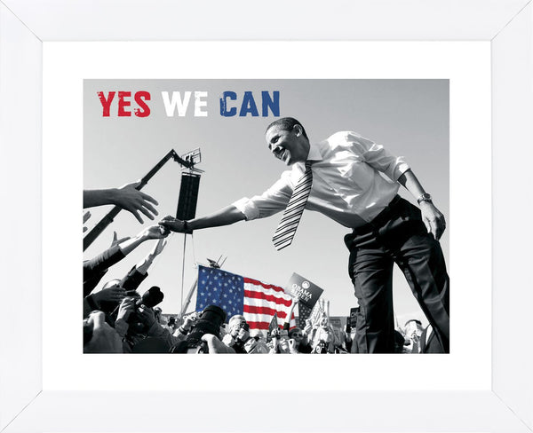 Barack Obama: Yes We Can (crowd) (Framed) | McGaw Graphics