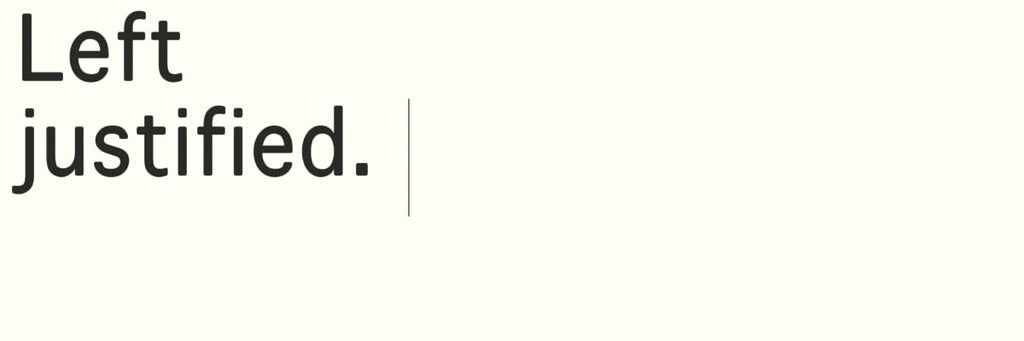 Left Justified | McGaw Graphics