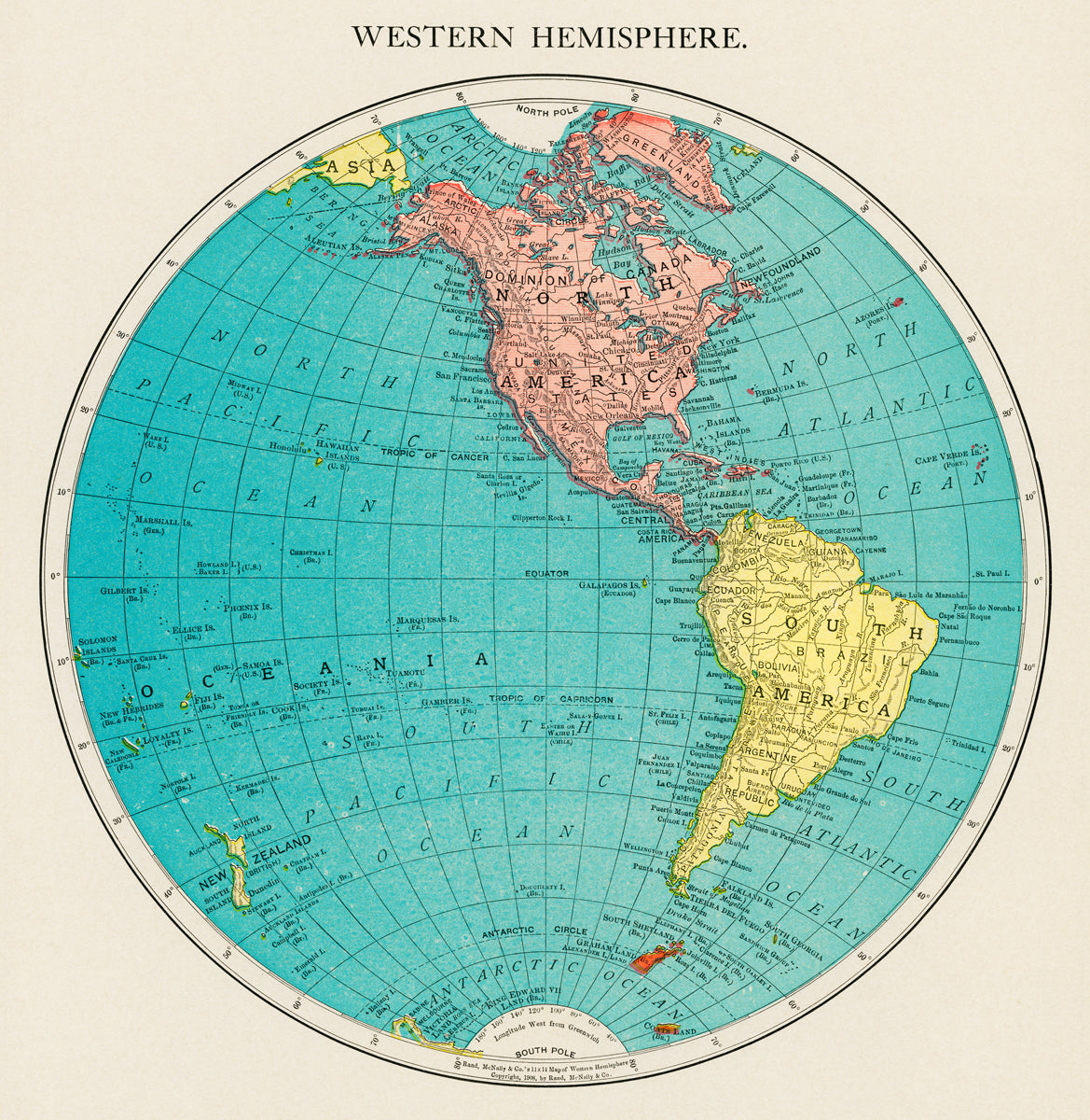 Hemispheres Of The World