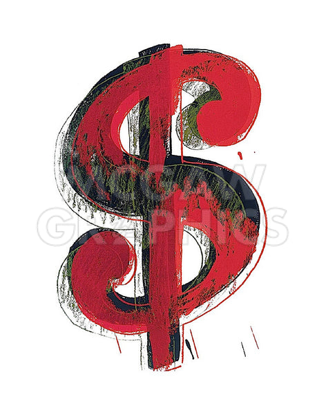 Dollar Sign, 1981 (red) | McGaw Graphics
