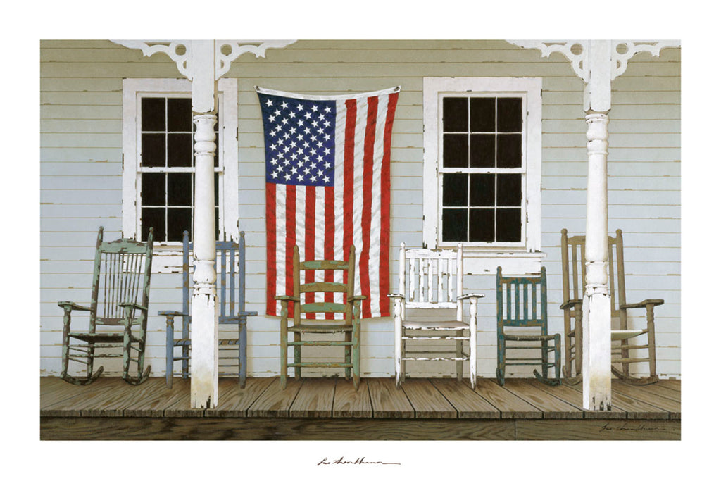 Chair Family with Flag | McGaw Graphics