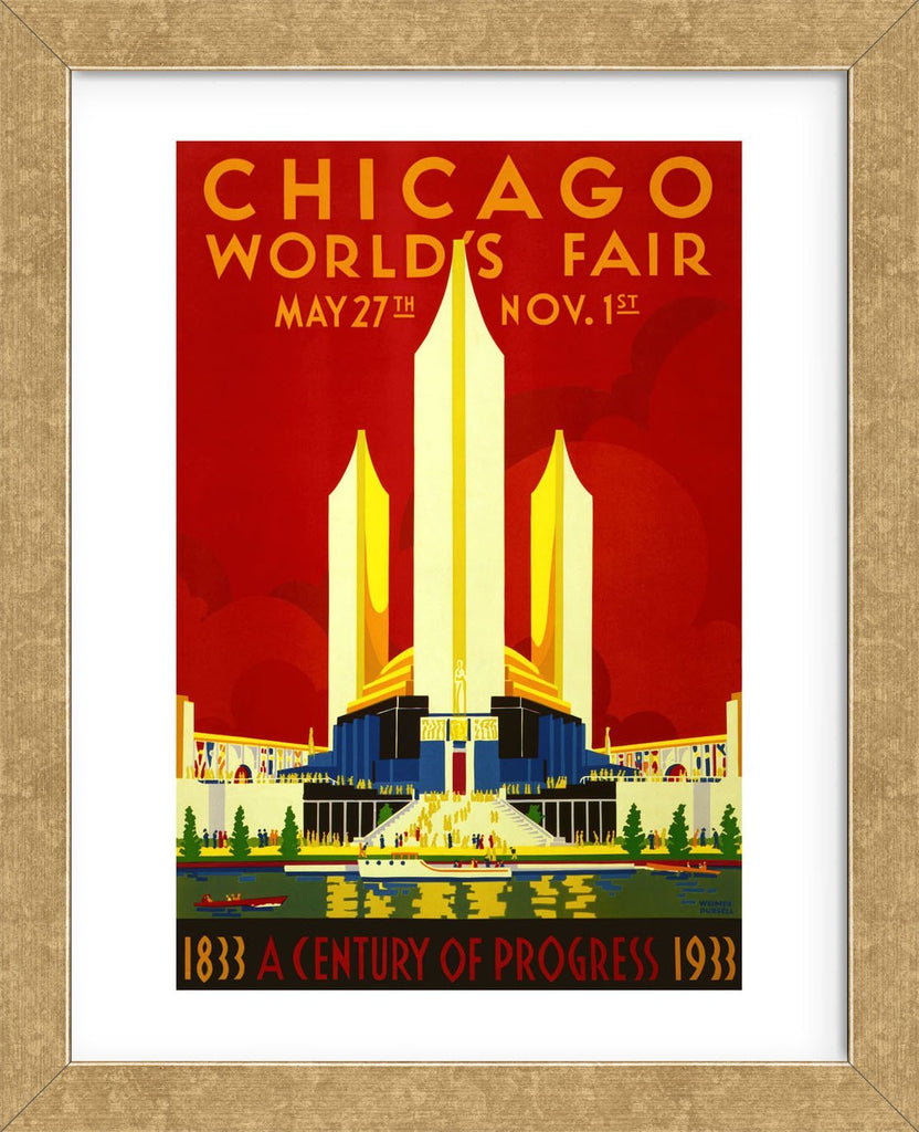 1933 Chicago World’s Fair (Framed) | McGaw Graphics